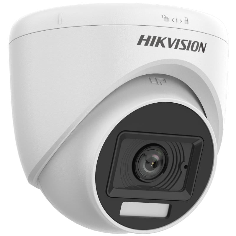 HIKVISION 2MP Smart Hybrid Light Audio Fixed Turret Camera | DS-2CE76D ...